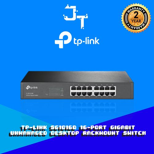 Jual TP-Link SG1016D 16-Port Gigabit Unmanaged Desktop Rackmount Switch ...