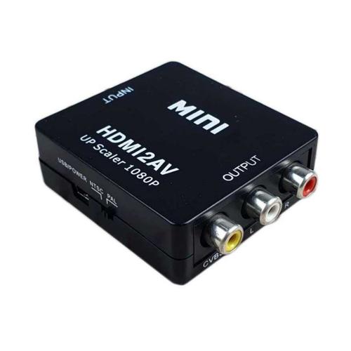 Jual Mini box hdmi2av/hdmi to av rca converter adaptor/mini hdmi2av ORI ...