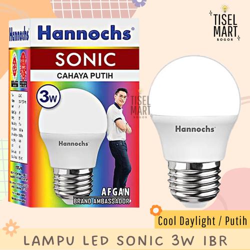Promo Lampu LED SONIC 3W Hannochs Cahaya Putih Murah sonic hanok 3 watt - Putih - Kota Bogor ...