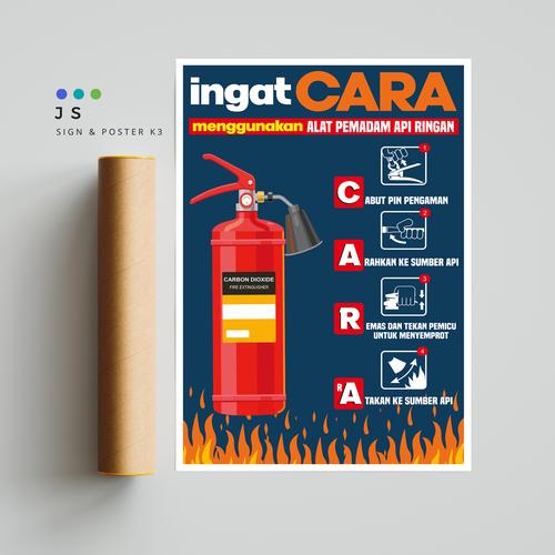 Jual POSTER SAFETY - INGAT CARA PENGGUNAAN APAR - A2(60x40cm) - Kab ...