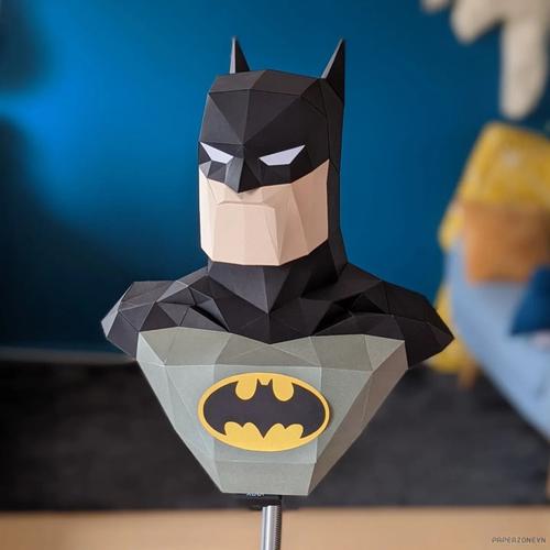 Jual DIY Papercraft Kertas Pola 3D BATMAN BUST 40cm - Kota Bandung ...