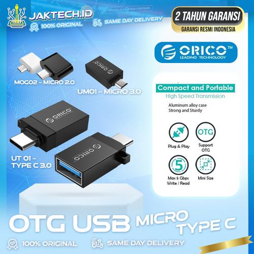 Jual ORICO OTG USB MICRO / TYPE C USB 3.0 Adapter MOG / UM01 /UT01 ...