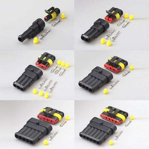 Jual 1/2/3/4/5/6 pin Super Seal Car Waterproof Connector Plug 12A IP68 ...