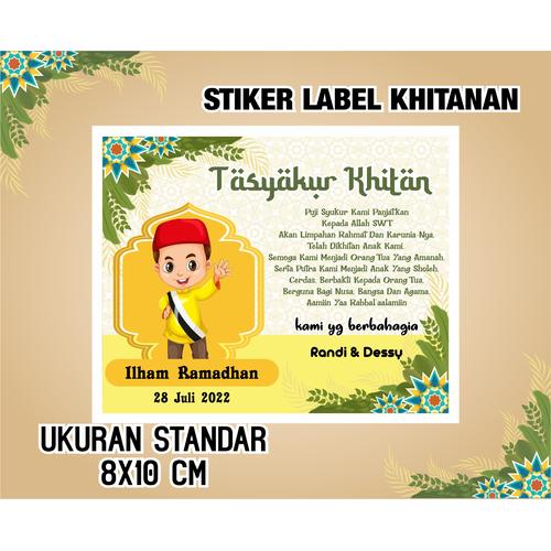 Jual Stiker label KHITANAN- label kotak- label kemasan box - Kota ...