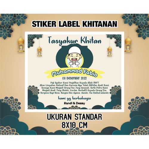Jual Stiker label KHITANAN- label kotak- label kemasan box - desain 6 ...