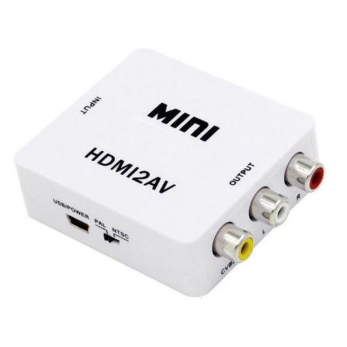 Jual Mini box hdmi2av/hdmi to av rca converter adaptor/mini hdmi2av ORI ...