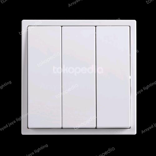 Jual Simon i7 Putih Saklar 3 Gang 1 Arah - white (Tanpa Frame) 701031 ...