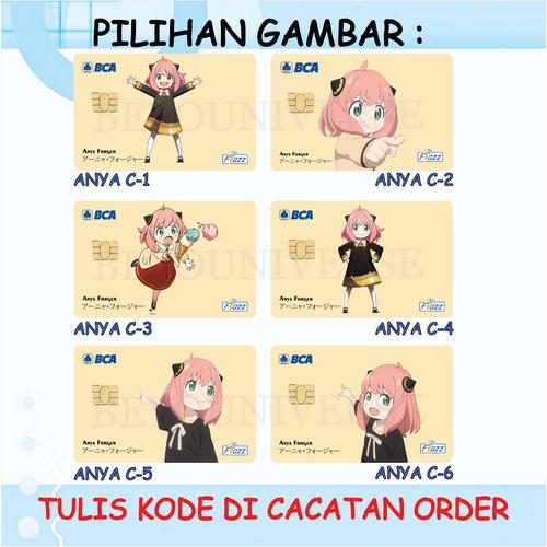 Jual KARTU FLAZZ E-toll KARTUN LUCU SPYXFAMILY ANYA FORGER FLAZZ BCA ...