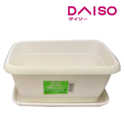 Jual Daiso Mini planter with dish 23.8cm x 14.6cm x 11.1cm - Jakarta ...