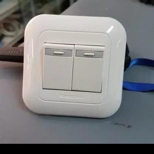 Jual Panasonic Saklar Lampu Seri Double Saklar Dua Tombol - Standard ...