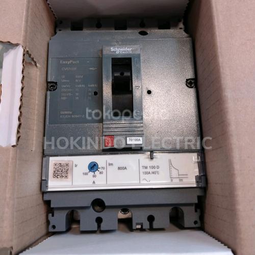 Jual MCCB SCHNEIDER CVS100F 3P 100A 36kA TM100D LV510337 EASYPACT ...