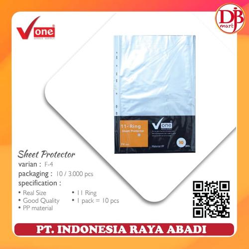 Jual Sheet Protector A4 - F4 Tebal / Plastik Binder A-4 F-4 - 1pck Isi ...