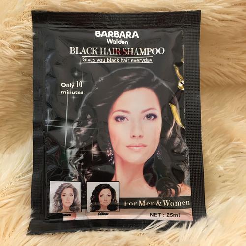 Jual Barbara Black Hair Shampoo 25ml Cat Rambut Keramas - Exp 24/11 ...