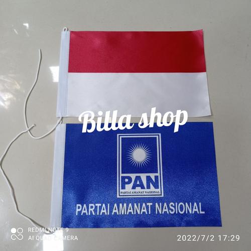 Jual Bendera meja partai PAN + Bendera Merah Putih - Jakarta Pusat ...