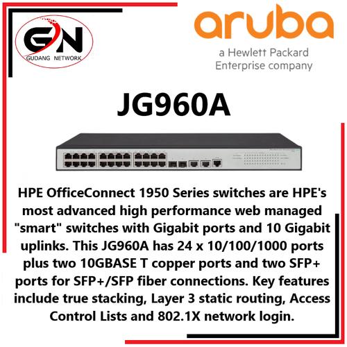 Jual HPE Aruba JG960A 1950 24G 2SFP+ 2XGT Switch - Jakarta Pusat ...