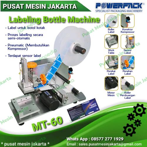 Jual Mt 60 Mesin Labeling Stiker Tempel Botol Kotak Powerpack Jakarta