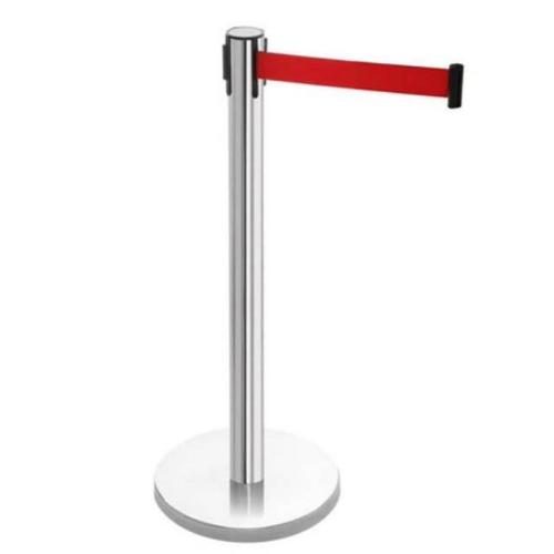 Jual Tiang Antrian Stainless Pembatas Baricade Tiang Bank - Merah ...