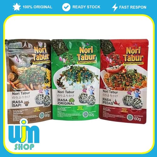Jual Nori Tabur 60 Gr Rumput Laut Panggang Java Super Food - Norigo BBQ ...
