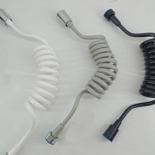 Jual Selang spiral shower jet warna putih / selang shower putih - Hitam ...