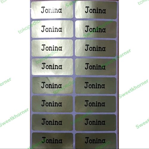 Jual stiker label nama gold - Kota Medan - Sweetkhorner | Tokopedia