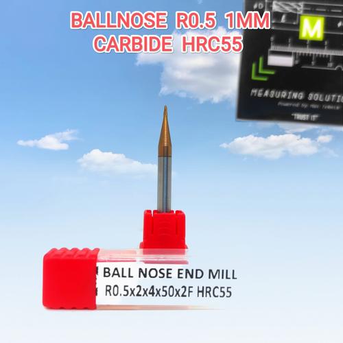 Promo Radius 0.5 mm diameter 1 mm Ball Nose End Mills 2 Flute HRC55 ...