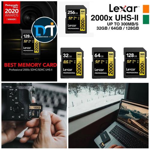 Promo Lexar Professional 2000x SDXC 32GB 64GB 128GB 256GB UHS-II Card ...