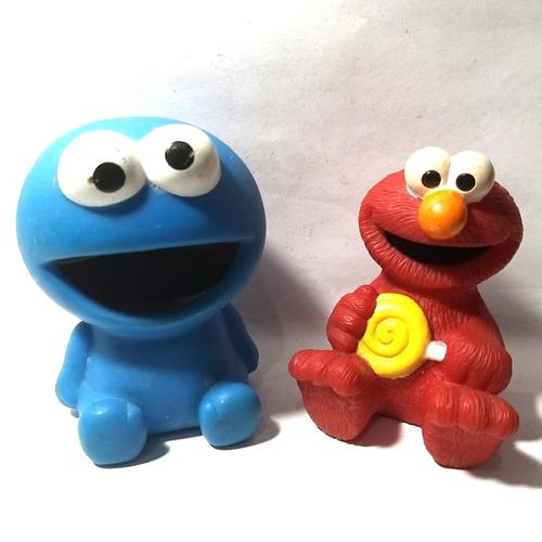 Jual Celengan Elmo Cookie Monster Sesame Street Coin Bank Rare Jadul ...