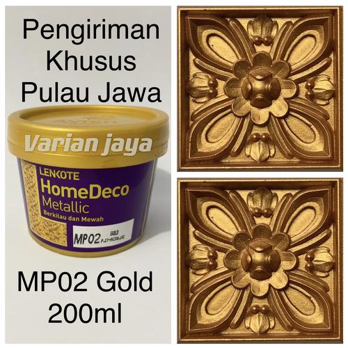Jual Cat Tembok Emas Gold Metalik Homedeco 200ml Dinding Gypsum Grc ...