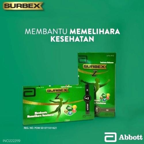 Jual surbex z box 30 tablet multivitamin / vitamin masa penyembuhan ...