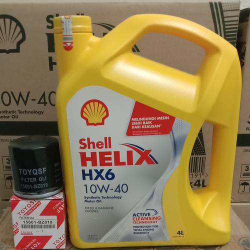 Promo Shell Helix HX6 10W-40 paket filter OEM Avanza,Xenia,Sigra,Ayla ...