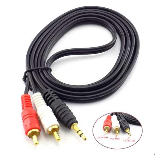 Jual Kabel Audio Jack 3.5mm to RCA Male 2m - RC350 - RCA Female to Male Aux - Audio jack 3,5m ...
