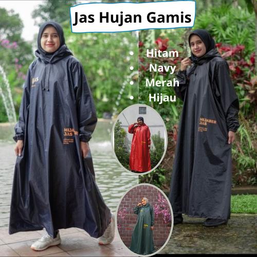 Jual Jas Hujan Hijaber/Hijab Wanita. Jas Hujan Gamis Muslimah,Jas hujan ...