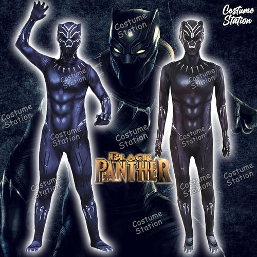 Jual Kostum Black Panther / Costume Superhero Marvel Avengers pria ...