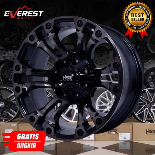 Jual Velg Mobil Fortuner Ring 18 HSR Wheel Velg Impor PCD 6x139,7 Black Oil - Kota Tasikmalaya ...
