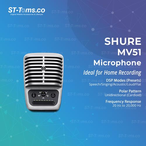 Promo Shure MV51 Digital Large-Diaphragm Condenser Microphone Cicil 0% ...