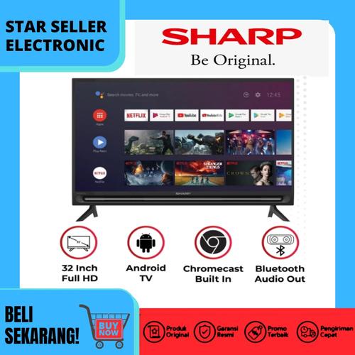 Jual SHARP LED Android TV HDR 32 Inch - 2T-C32BG1i//2T C32BG//32BG1I ...