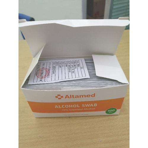 Jual Altamed Alkohol Swab 2ply Isi 100 - Paket Isi 100 Lembar Alkohol ...