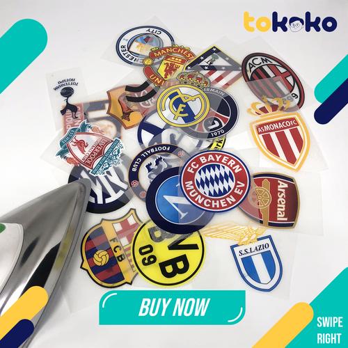 Jual Stiker Sablon Setrika Tim Bola Sablon DTF Sablon Tim Sepakbola ...