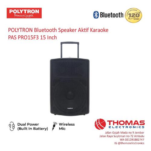 Jual POLYTRON Bluetooth Speaker Aktif Karaoke PAS PRO15F3 15 Inch ...
