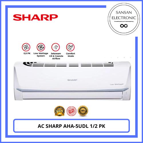 Jual AC SHARP 1/2 PK AH-A5UDL 5UDL 5 UDL STANDARD SAYONARA LOW 330 WATT - Kota Bekasi - Sansan ...