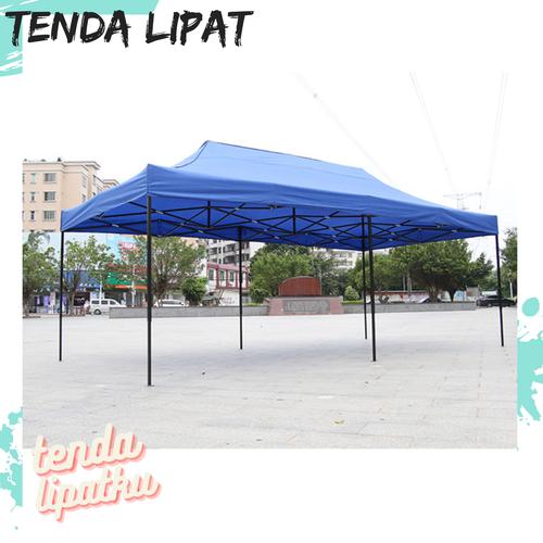 Jual Tenda Lipat 3x3, Untuk Stand Dan Pameran, Bazar. Besi Hitam - Biru ...