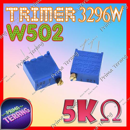 Jual W502 Potensio Multiturn Trimmer 3296W Potentiometer W 502 VR 5K ...