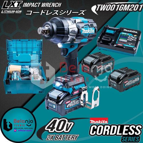 Promo Makita Impact Wrench Baterai TW001GM2 Cordless Brushless 3/4 Inch ...