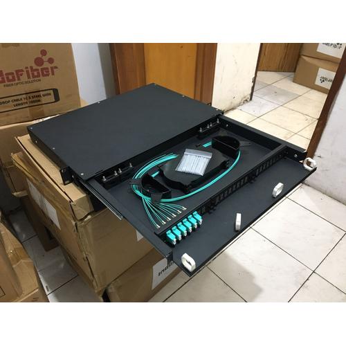 Jual OTB rack LC 12core multimode OM3 lengkap pigtail/ ODF LC 24core ...