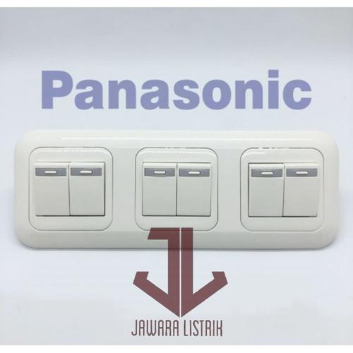 Jual SAKLAR PANASONIC ISI 6 MATA 3 GANG WIDE SERIES - Jakarta Timur ...