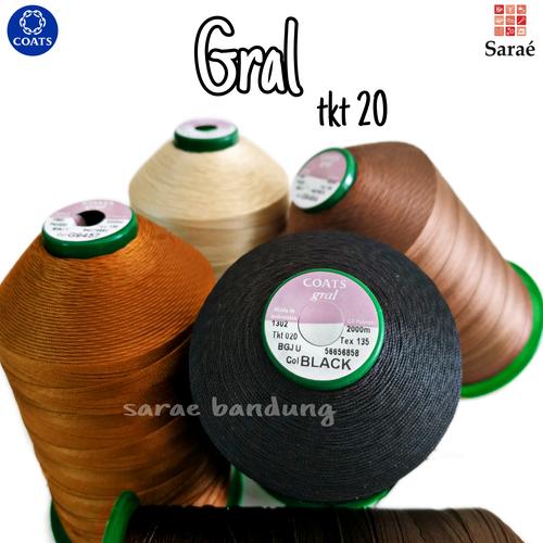 Jual Coats Gral Filament Polyester tkt 20/Benang Jahit Setik/Benang ...