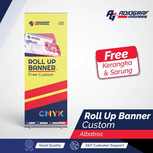Jual Print Roll Up Banner / Cetak Roll Banner Custom Murah - Albatros - 60 x 160 - Jakarta ...