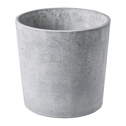 Jual Pot tanaman/pot bunga BAR dalam/luar ruang abu-abu muda, 19 cm ...