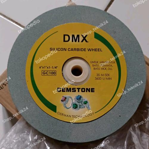 Jual Batu Gerinda Hijau 6 Inch Grit 100 DMX Grinding wheel Batu Akik ...