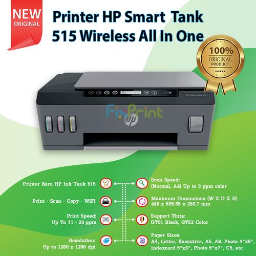 Jual Printer HP Smart Tank 515 Wireless Print Scan Copy All in One A4 ...